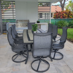 Berkley Jensen Rowley 9-Pc. Dining Set, Slate Blue | BJ's Wholesale Club