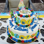 Wellsley Farms Two-Tiered Round Gold Cake, Serves 30 | BJ's Wholesale Club