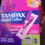 Tampax Radiant Tampons Trio Pack with LeakGuard Braid, Lite/Regular ...
