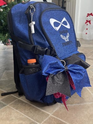 nfinity glitter cheer backpack