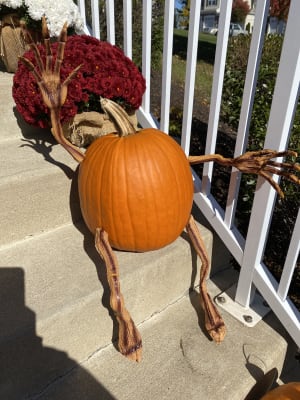 how to make pumpkin vine arms