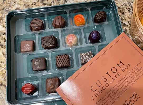 pretty chocolate box