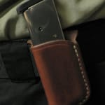 El Paso Saddlery Single Mag Pouch Single Stack Mag Leather Black